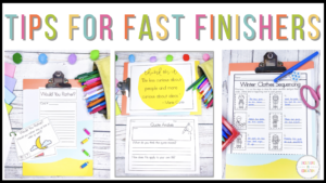 Tips for Keeping your Fast Finishers Engaged - Endeavors in Education