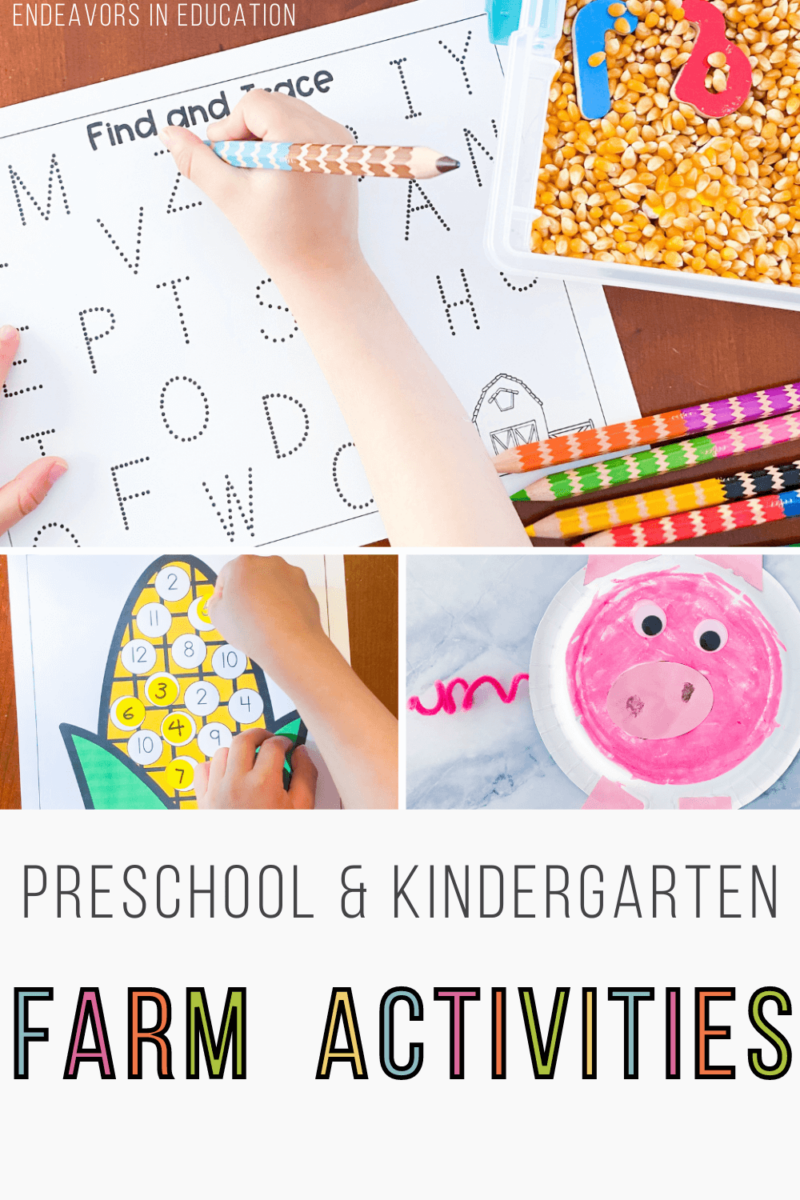 Activities for a Farm Unit for Preschool - Endeavors in Education