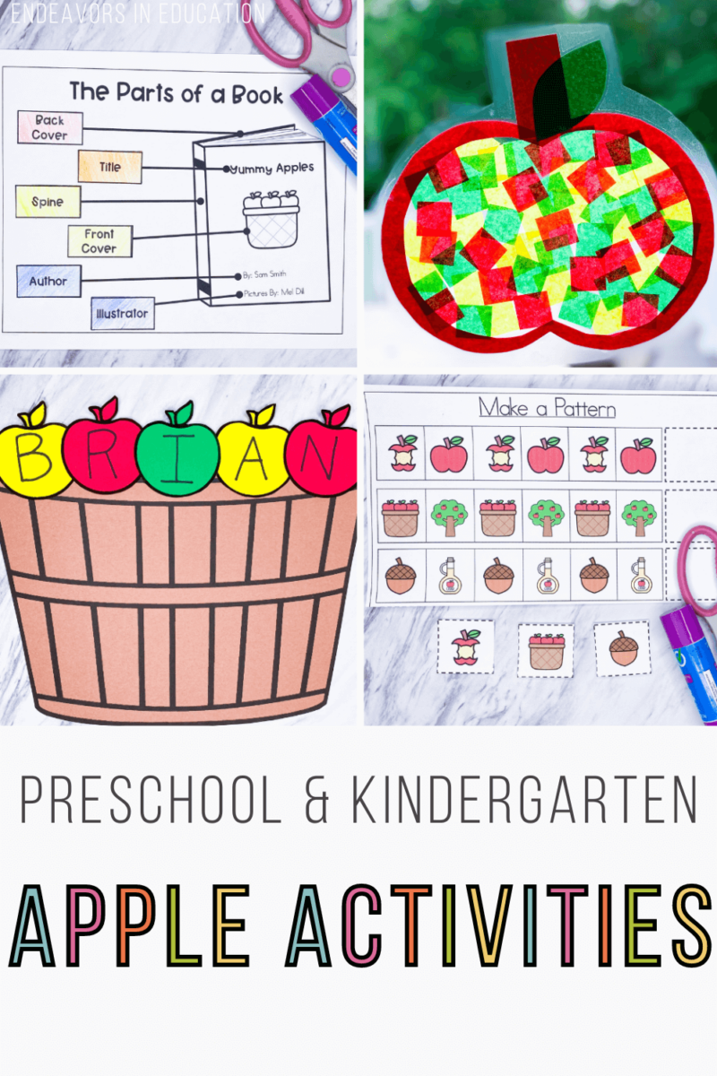 Preschool Apple Unit Activities - Endeavors in Education
