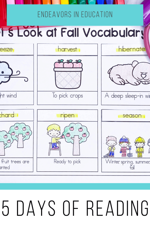 Preschool Fall Unit Teaching Ideas - Endeavors in Education