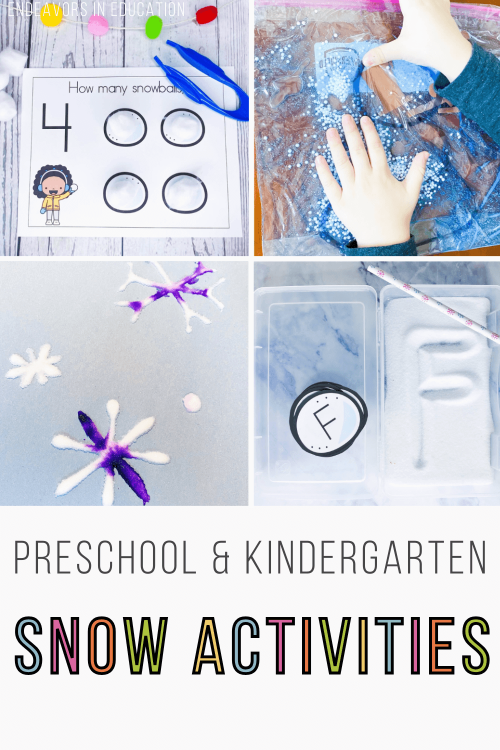 Best Activities for Snow Theme for Preschool & Kindergarten - Endeavors ...