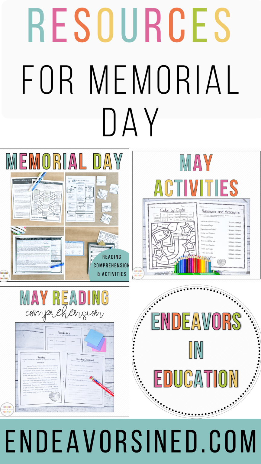 5 Memorial Day Kids Activities: Books, Lessons, and Printables to Teach ...